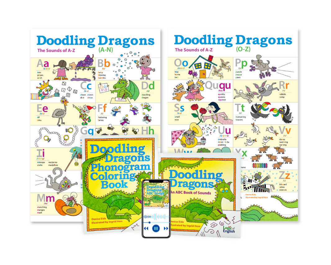 Doodling Dragons Phonogram Coloring Book – Logic Of English