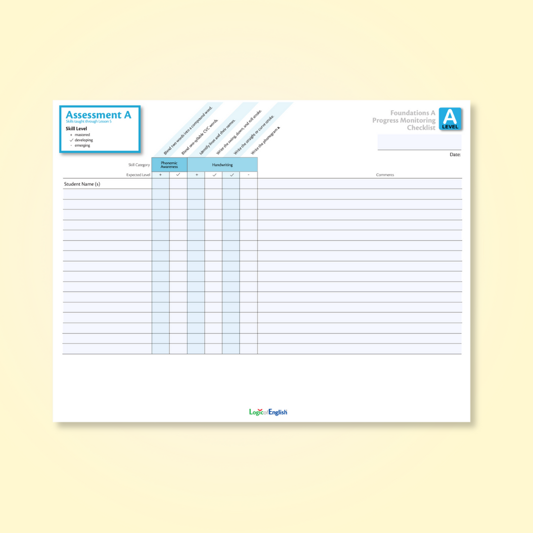 Foundations Free Resources – Logic Of English