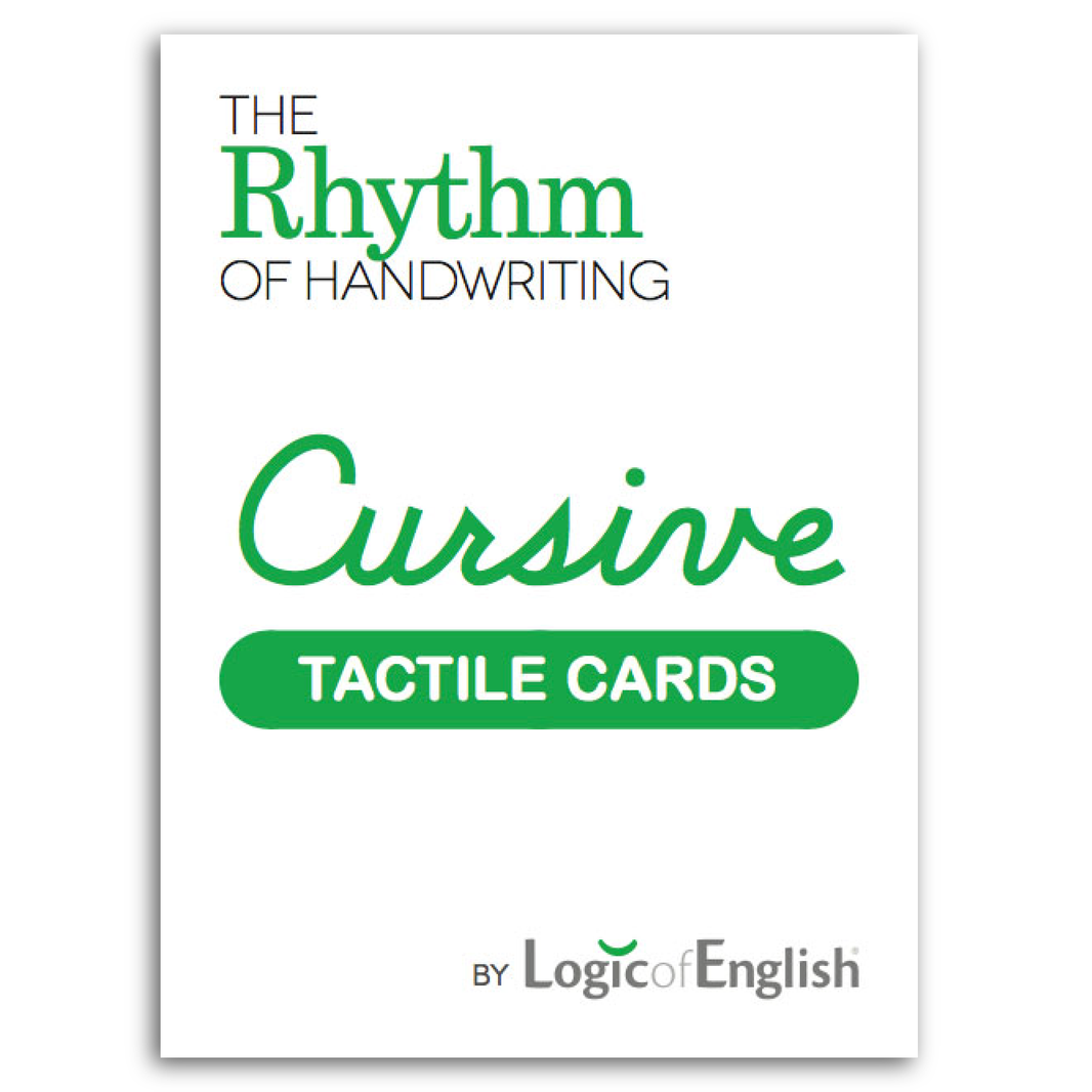 Rhythm of Handwriting Desk Strip - Cursive – Logic Of English